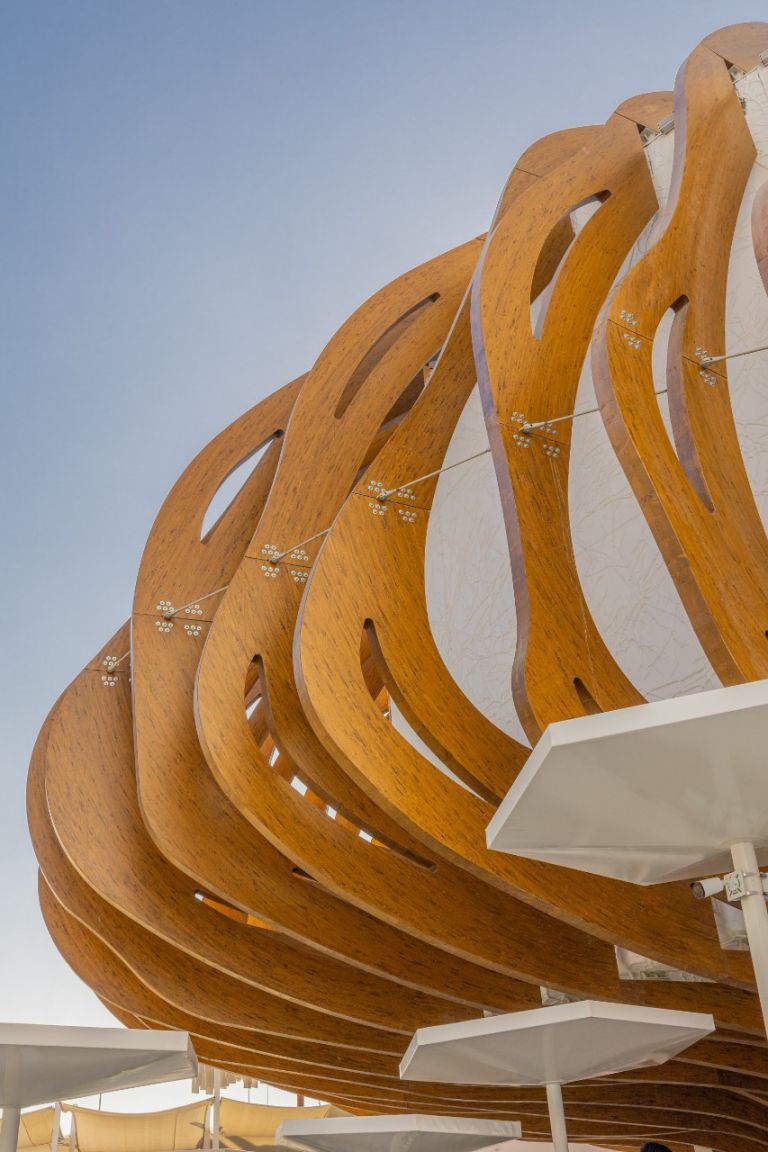 Expo Dubai Ingenieurholzbau Pavillons von Rubner Holzbau