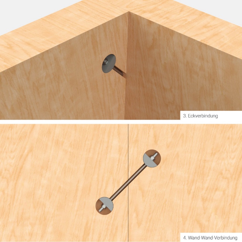 CLT-Verbinder für Wand, Decke und Ecke