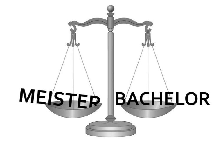 Meister gleich viel wert wie Bachelor
