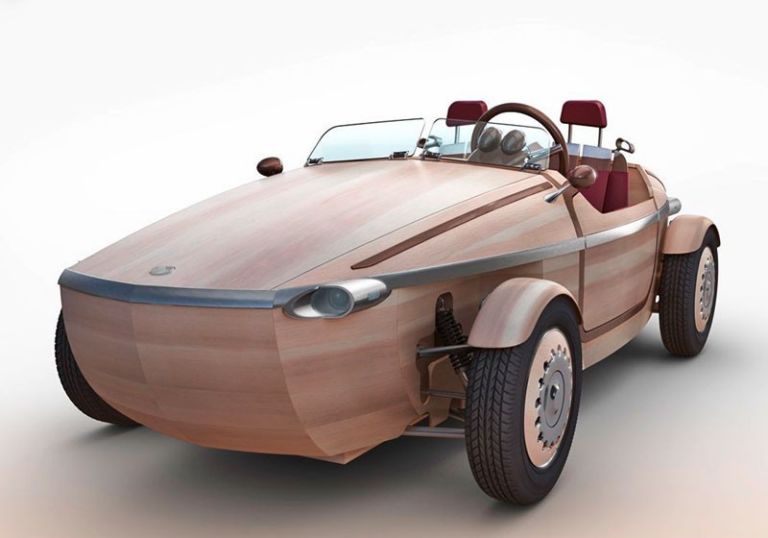 Toyota baut Auto aus Holz