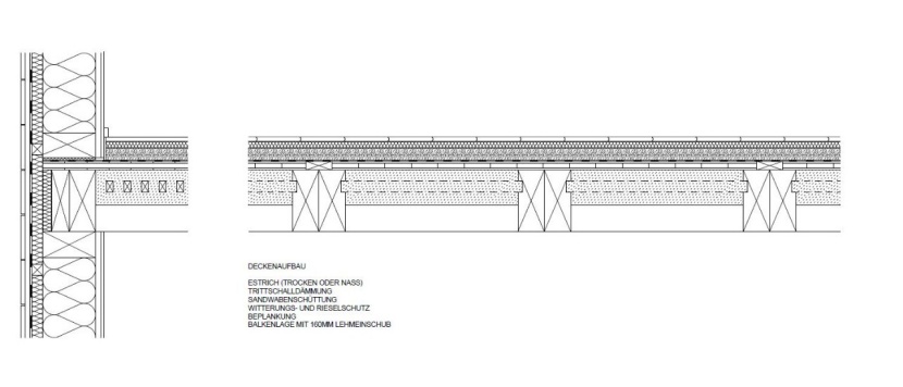 Holz-Lehm-Massivdecke: Holzbau mit Masse